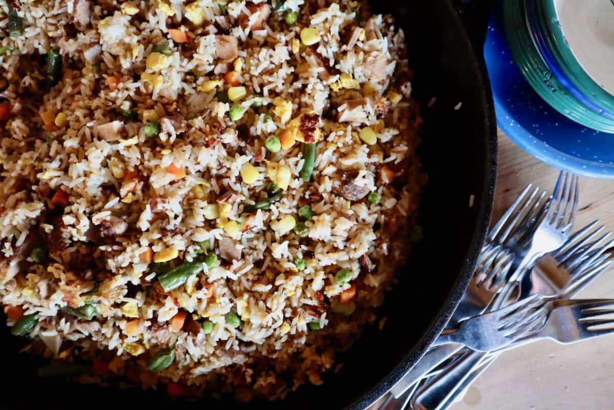 Freezer Meal Fried Rice - Venison for Dinner