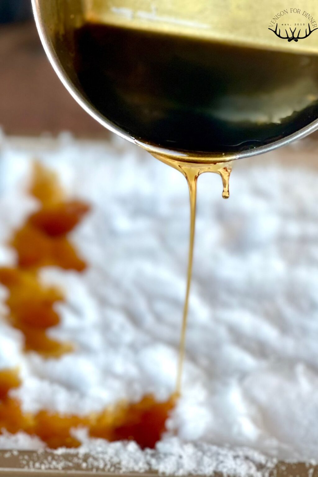 Maple Syrup Snow Candy - Venison for Dinner