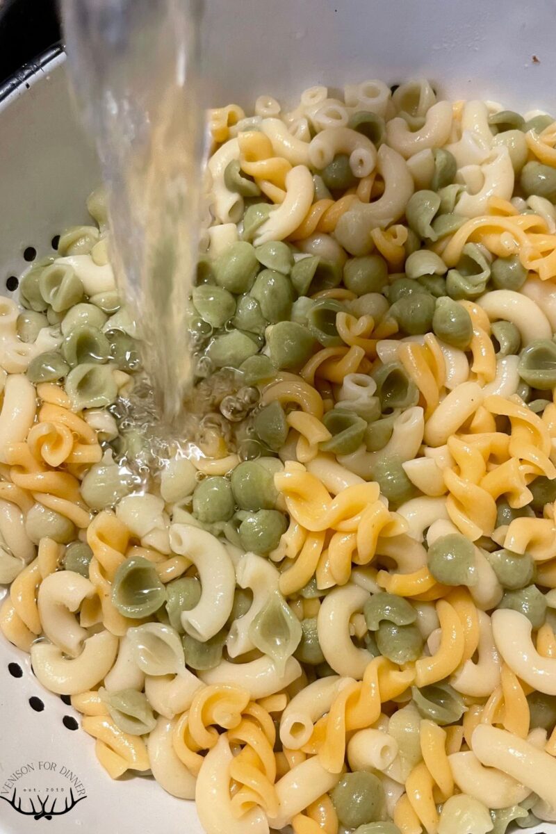 No Mayo Pasta Salad - Venison for Dinner