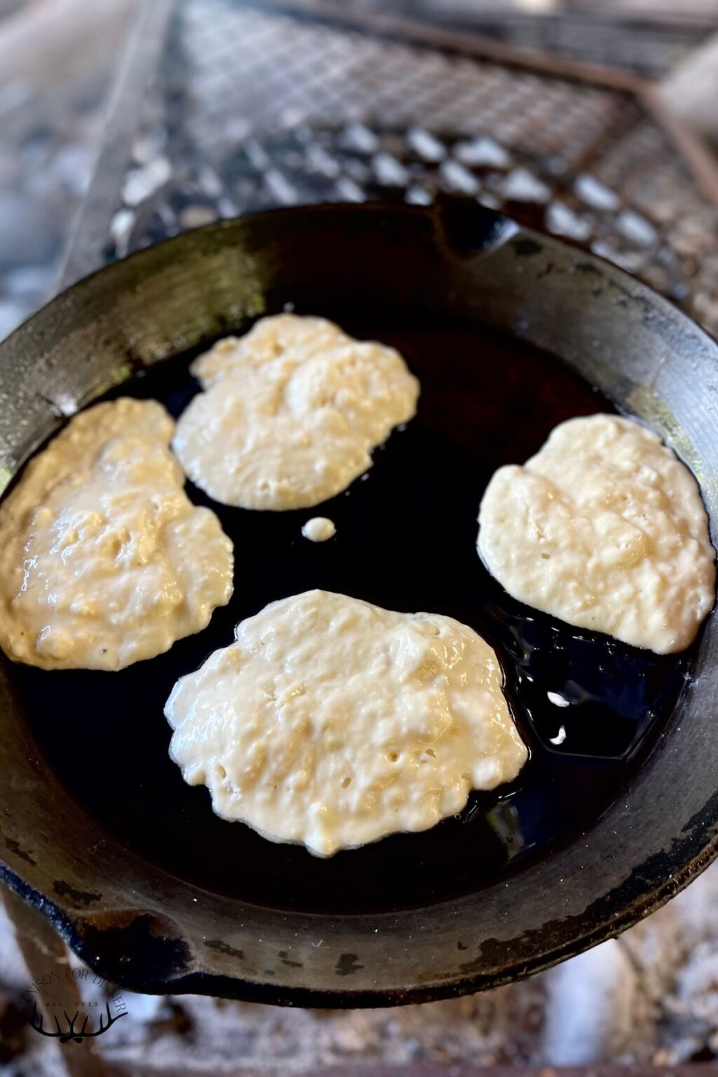Camp Fire Pancakes - Venison for Dinner