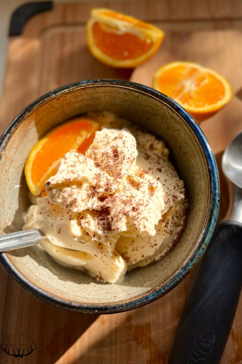 Orange Creamsicle Ice Cream - Venison for Dinner