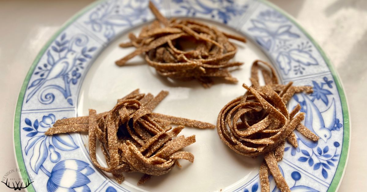 Whole Wheat Noodles - Venison for Dinner